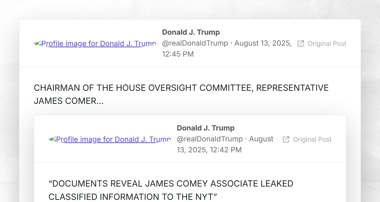 Donald J. Trump: "RT: https://truthsocial.com/users/realDonaldTrump ...