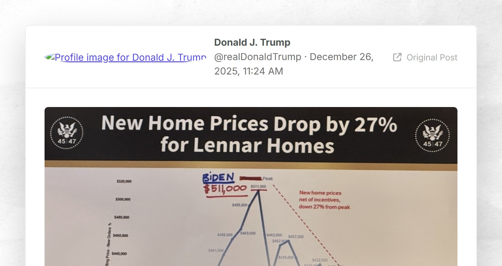 Donald J. Trump: "" - Trump's Truth