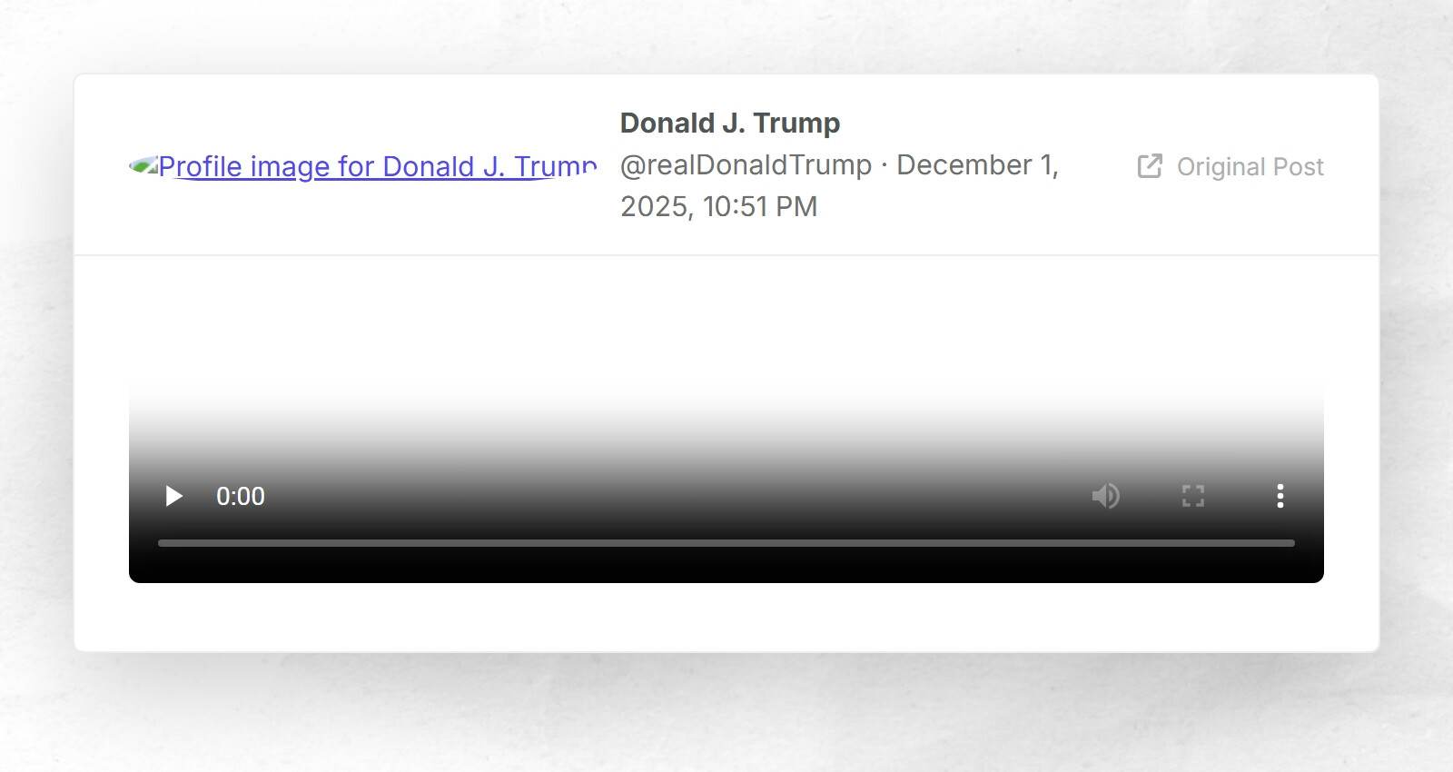 Donald J. Trump: "" - Trump's Truth